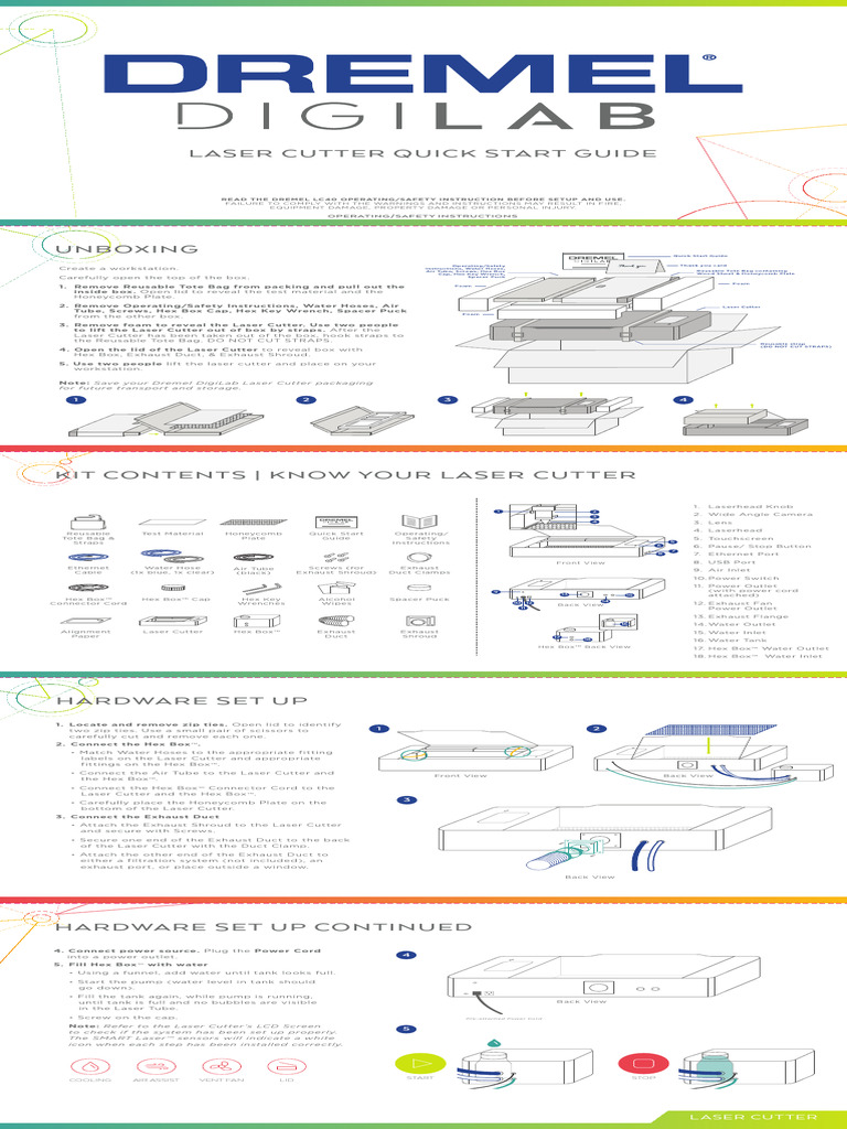 Dremel-lc40_quickstartguide | PDF | Manufactured Goods | Equipment