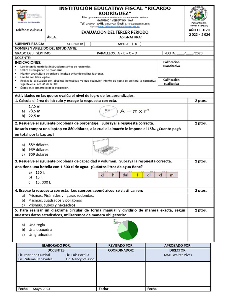 7MO EVA P3 Mate. | PDF