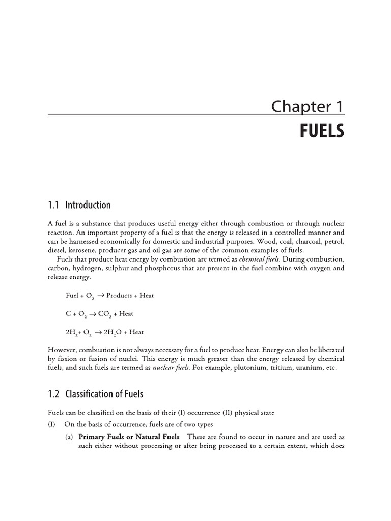 Fuels - Shikha Agarwal | PDF