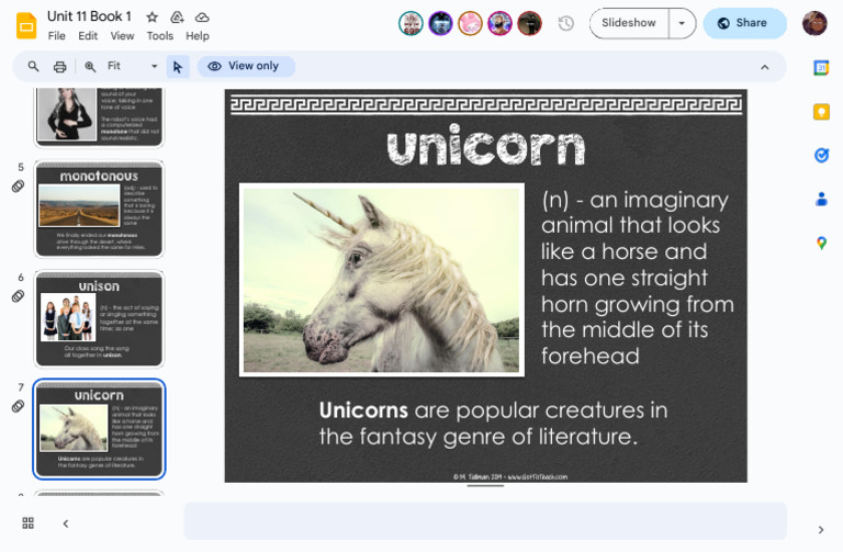 Unit 11 Book 1 - Google Slides 4 | PDF