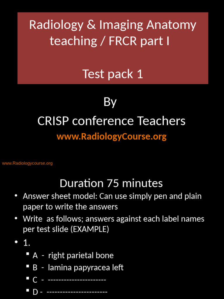 Testpack 1 Radiolgy&Imaging Anatomy | PDF | Vertebra | Musculoskeletal ...