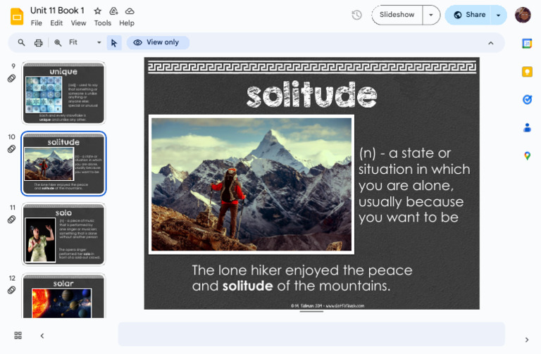 Unit 11 Book 1 - Google Slides 6 | PDF