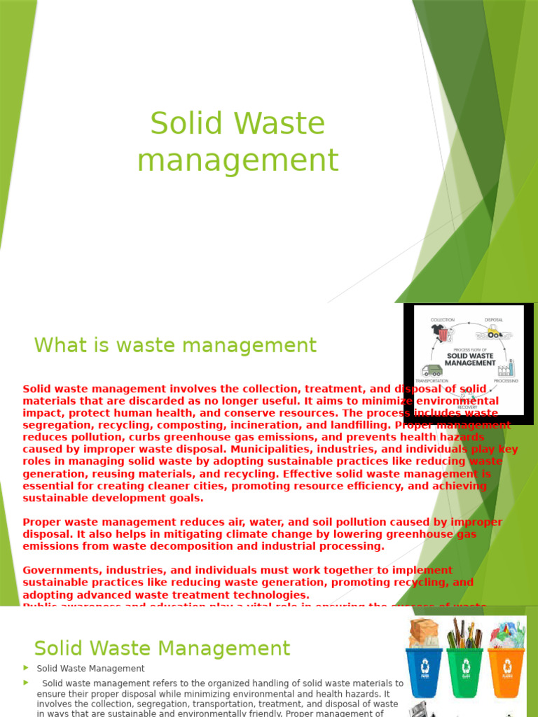 Solid Waste Management Techniques Evs(1) | PDF | Waste Management | Waste