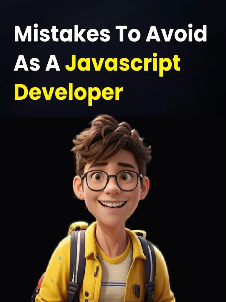 Mistakes To Avoid Javascript Developer Pdf