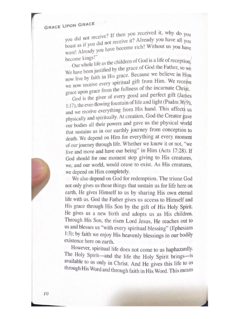 Grace Upon Grace | PDF