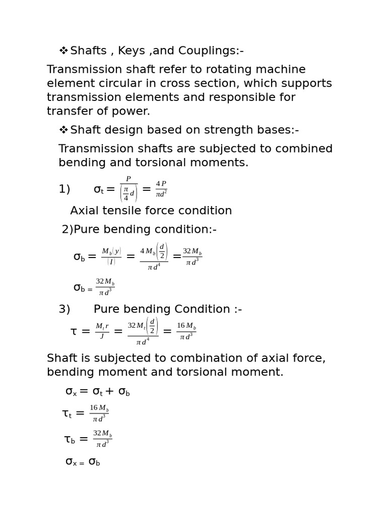 Propeller Shaft Calculation | PDF | Bending | Solid Mechanics