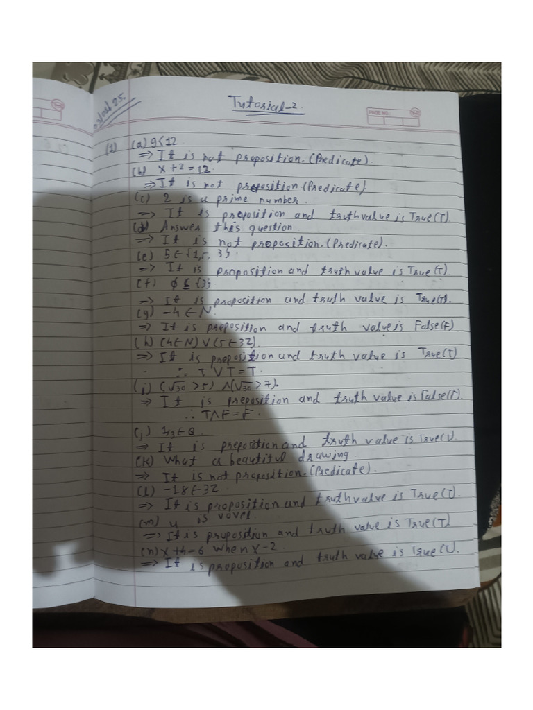 Tutorial 2 Answer (1 To 17) | PDF