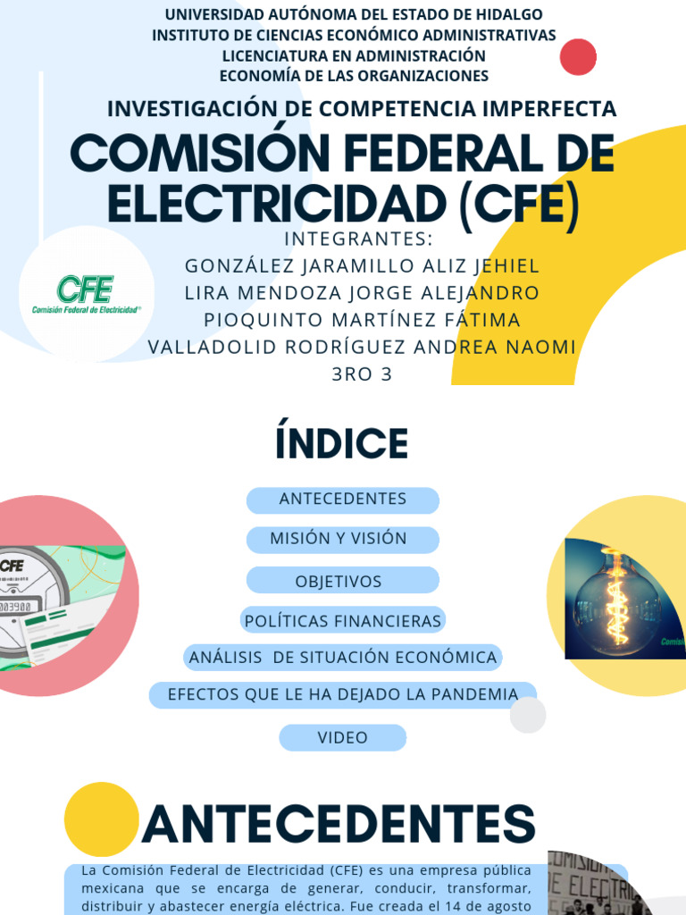 CFE Presentación | PDF | Economias