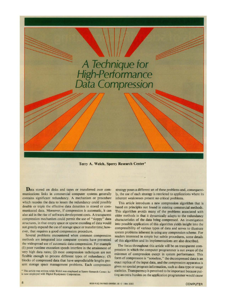 Data Compression for Developers | PDF | Data Compression | Code