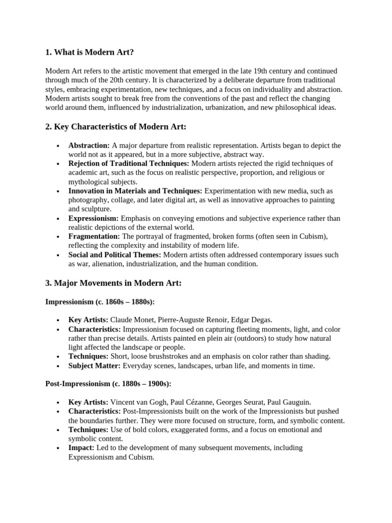 modern art | PDF | Surrealism | Modern Art