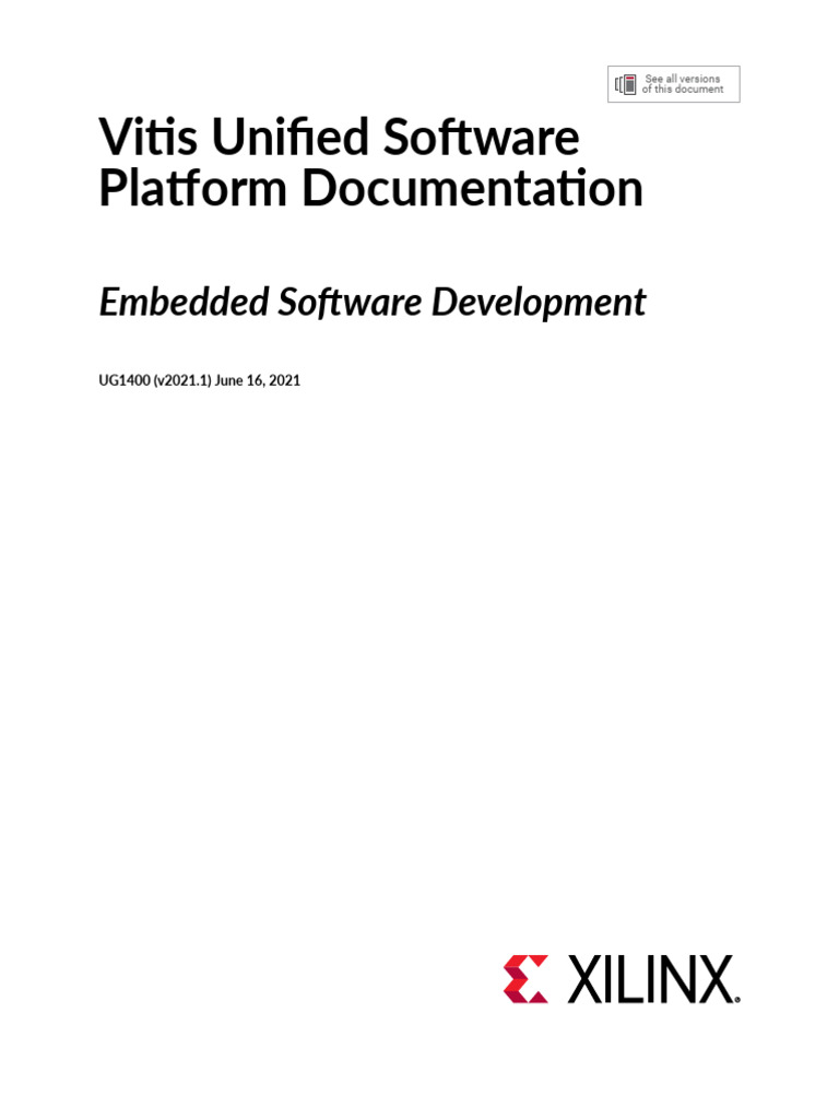 Ug1400 Vitis Embedded | PDF | Installation (Computer Programs) | Embedded System