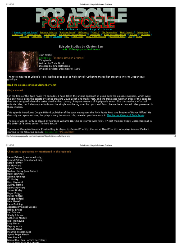 Dispute Between Brothers | PDF | Television Series Created