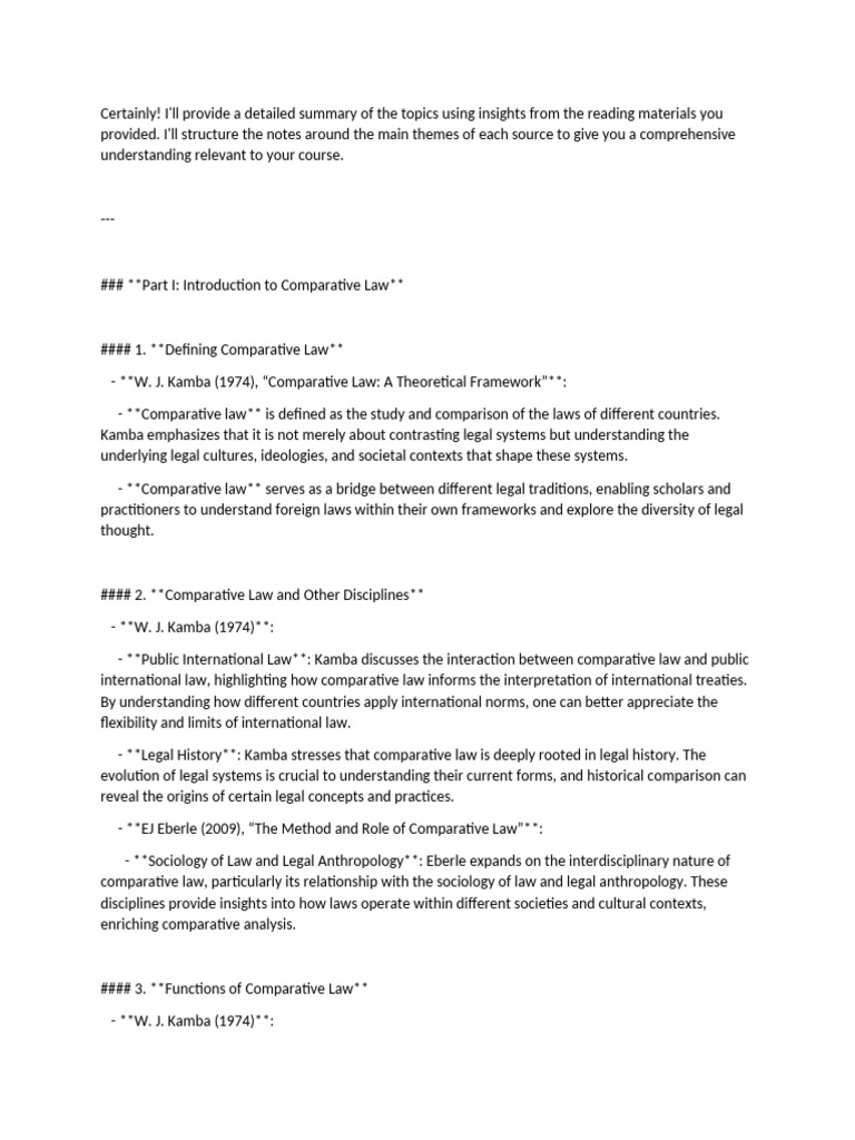 Comparative Law: Concepts and Methods | PDF | Common Law | Precedent