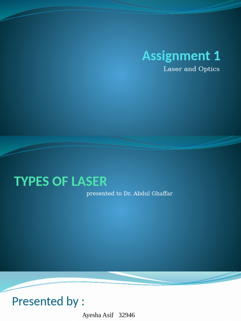 Types of Laser 32946 | PDF | Laser | Laser Diode