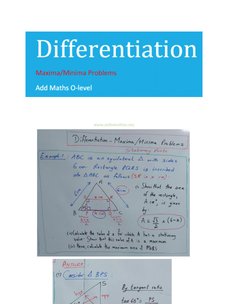 Max - Min Problems | PDF