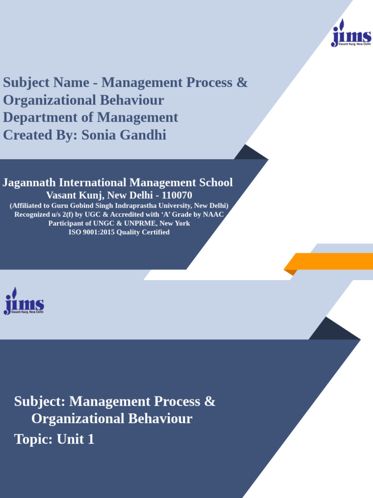 MPOB Unit 1 - Planning (PPT 2) | PDF | Decision Making | Rationality