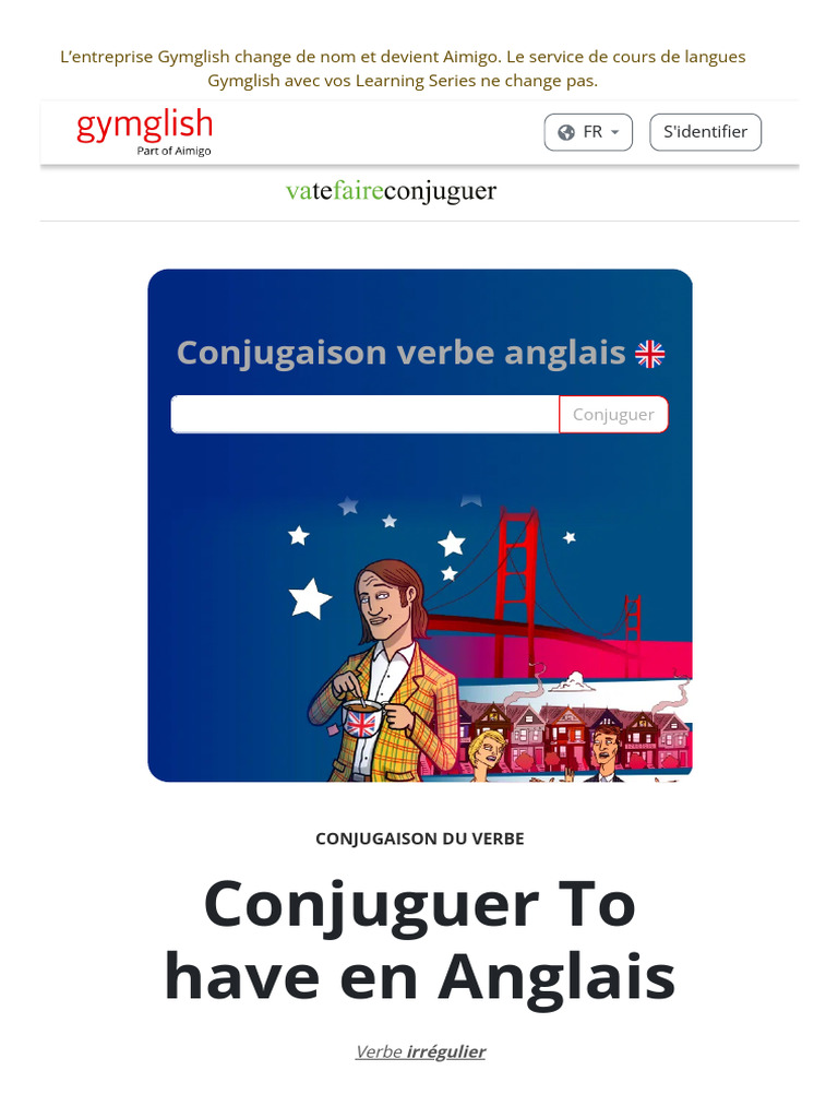 Conjugaison Anglaise Du Verbe To Have | PDF | French Conjugation ...