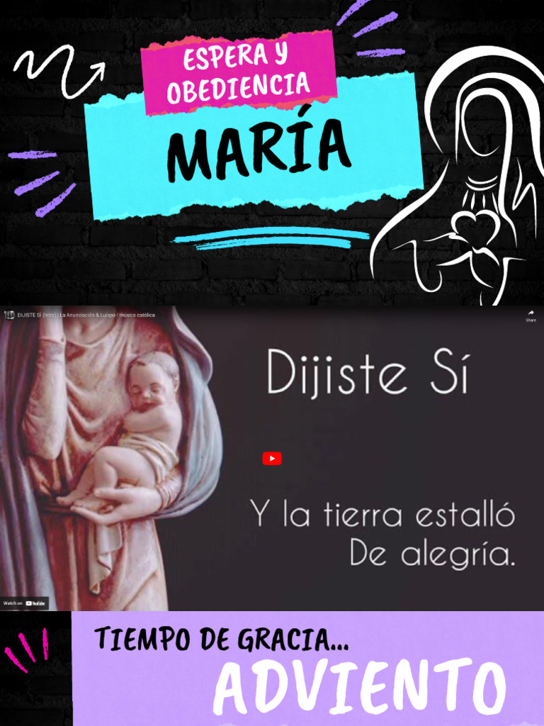 María, Modelo de Obediencia y Espera. | PDF