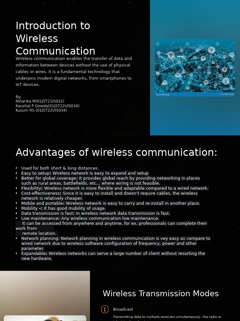 Introduction To Wireless Communication | PDF | Computer Network | Wireless