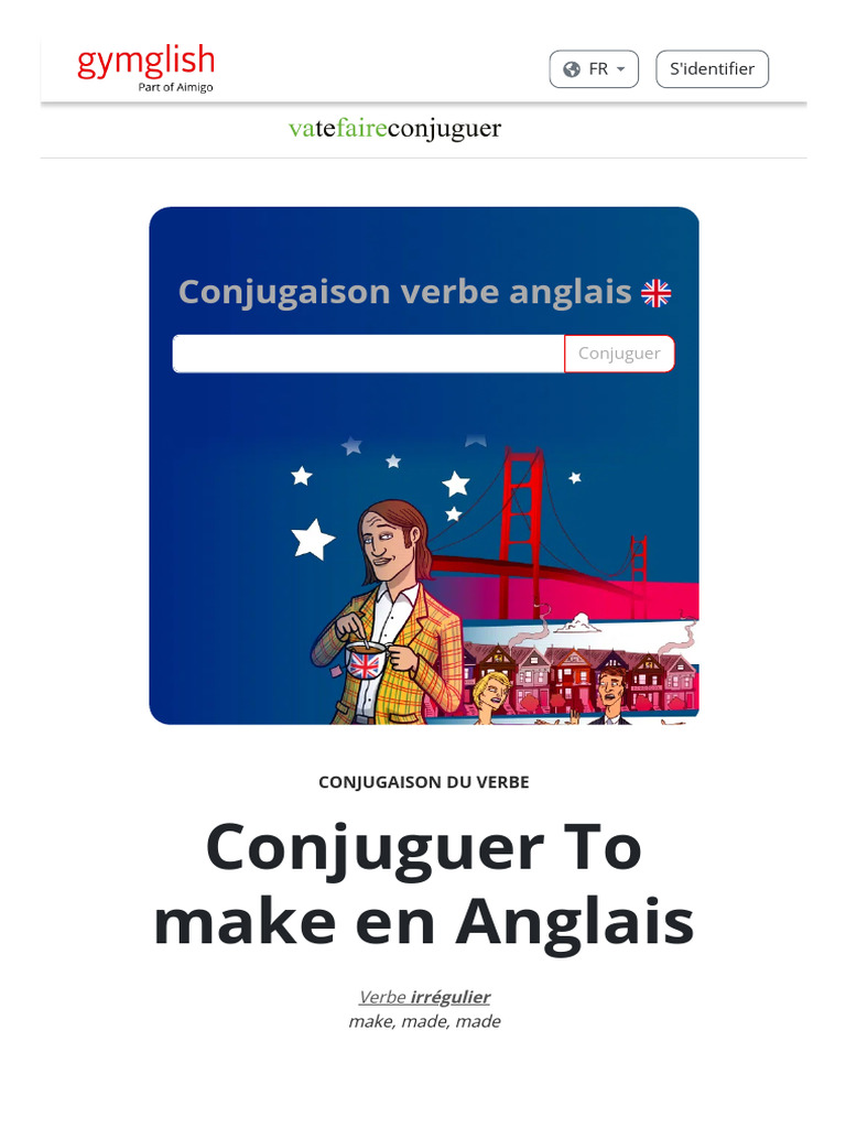 Conjugaison du verbe "make" en anglais | PDF | French Conjugation ...