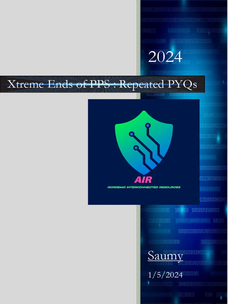 Xtreme PPS Repeated PYQs 2024 | PDF | Pointer (Computer Programming) | Variable (Computer Science)