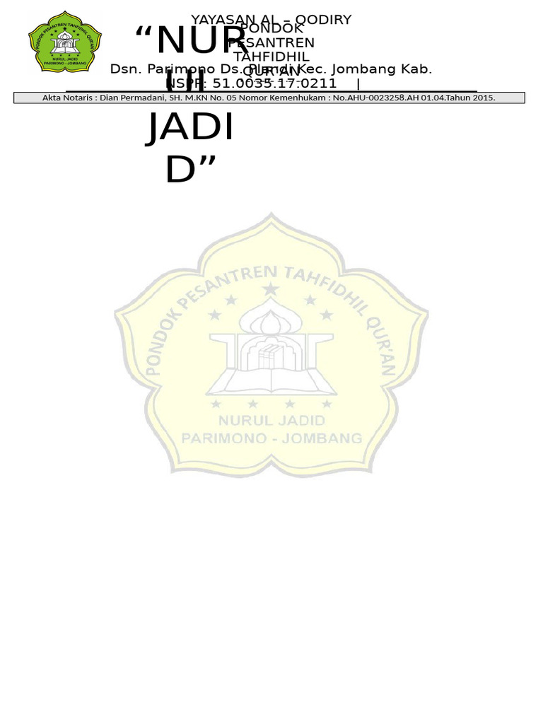 Contoh Kop Resmi | PDF