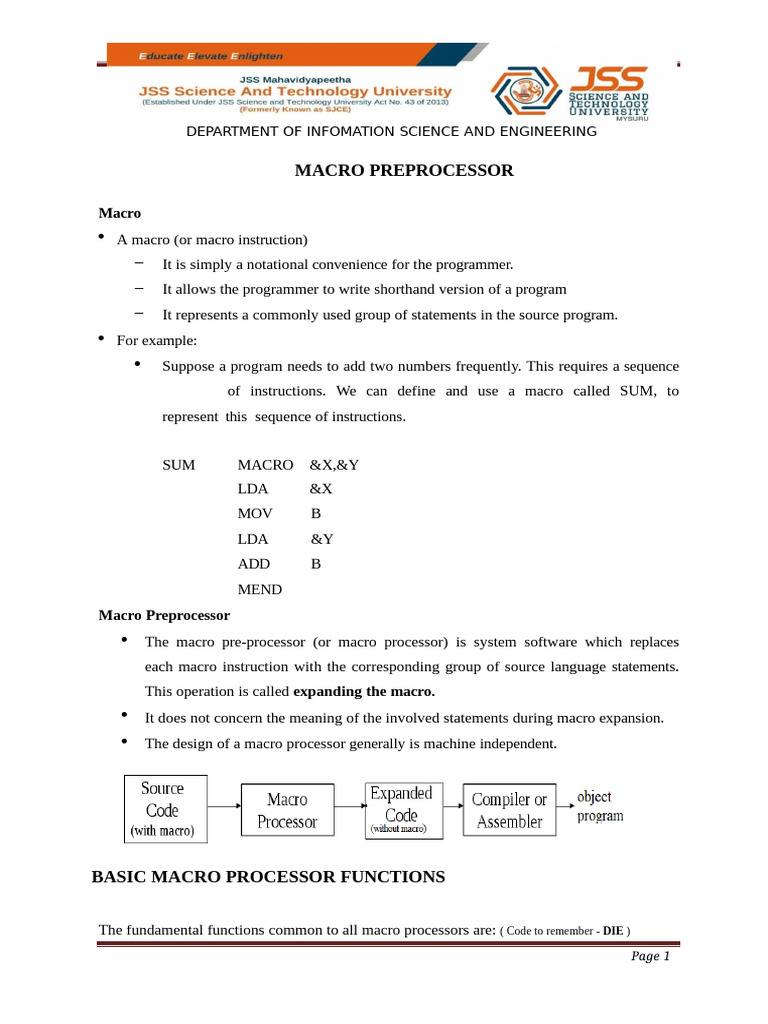 Macro Processor-notes | PDF | Macro (Computer Science) | Parameter ... Macro Processor-notes | PDF | Macro (Computer Science) | Parameter ...