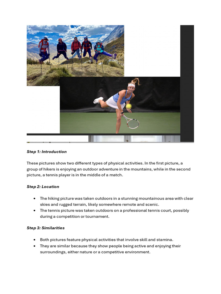 Comparing Outdoor and Indoor Activities | PDF | Hiking | Clothing