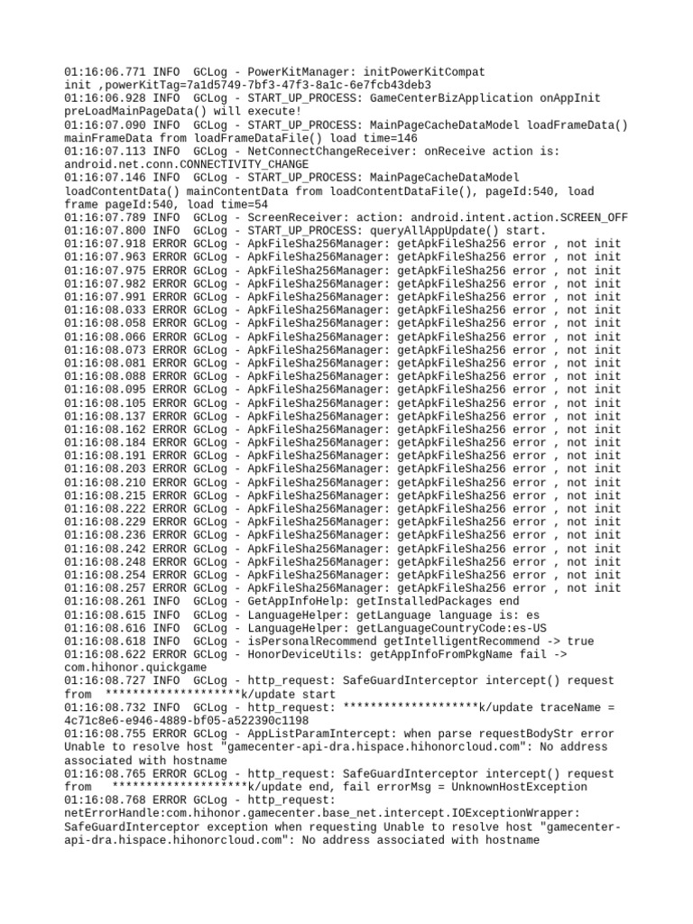 GameCenter Startup and Errors Log | PDF | Hypertext Transfer Protocol | Networking Standards