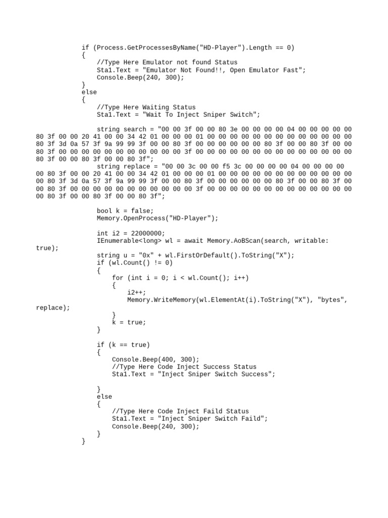 HD-Player Memory Injection Script | PDF | Computer Programming ...