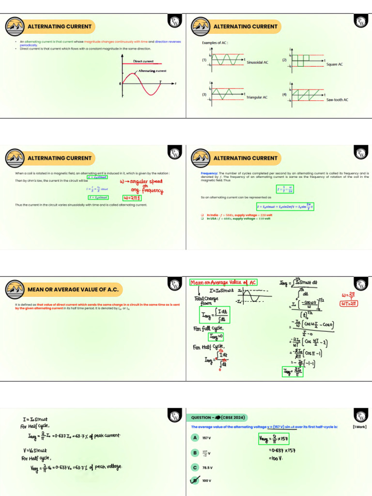 alternating Current Class Notes-invert_removed | PDF alternating Current Class Notes-invert_removed | PDF