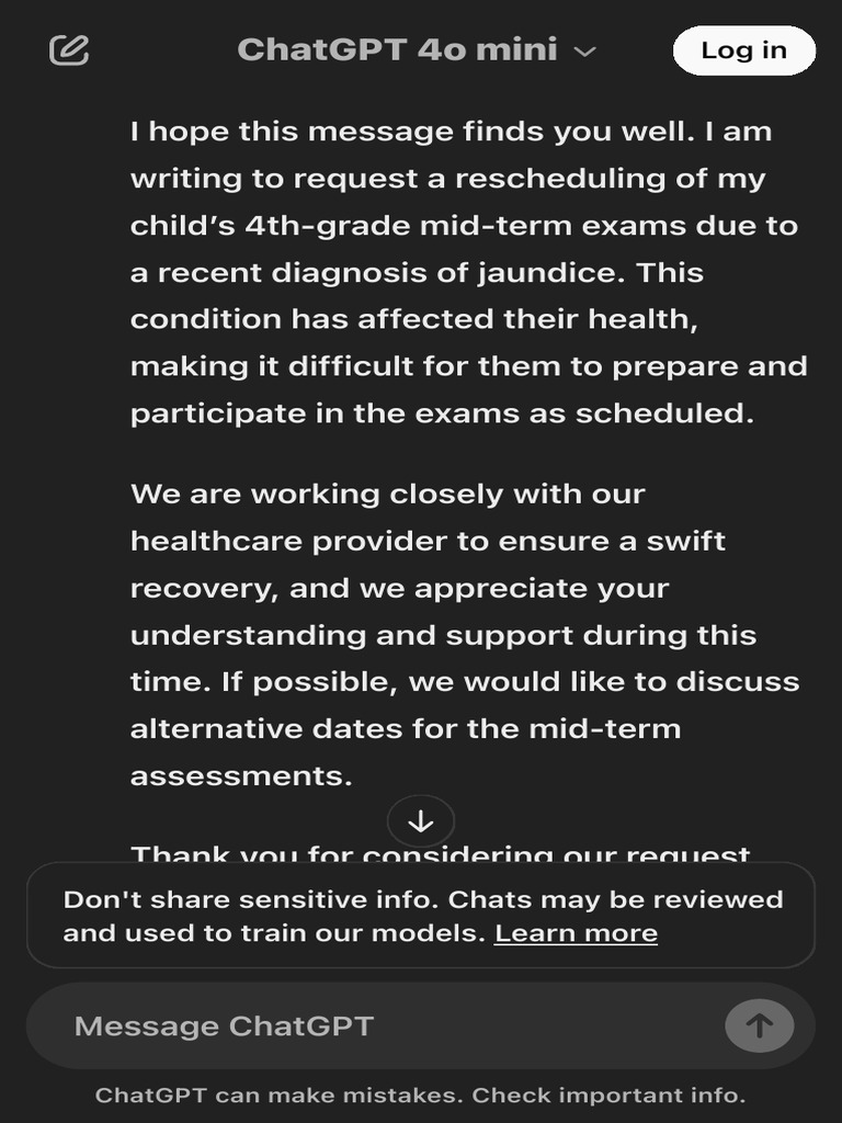 4th Grade Exam Rescheduling Request | PDF