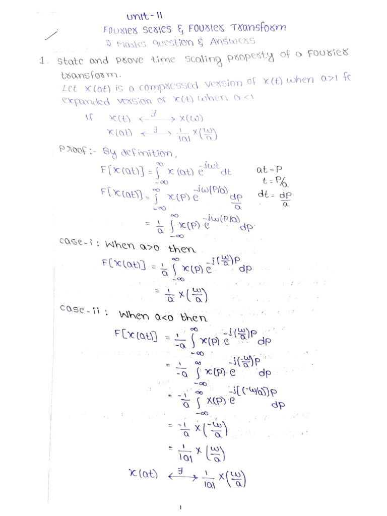 Unit-2 FS and FT 2 Marks Question and Answers | PDF