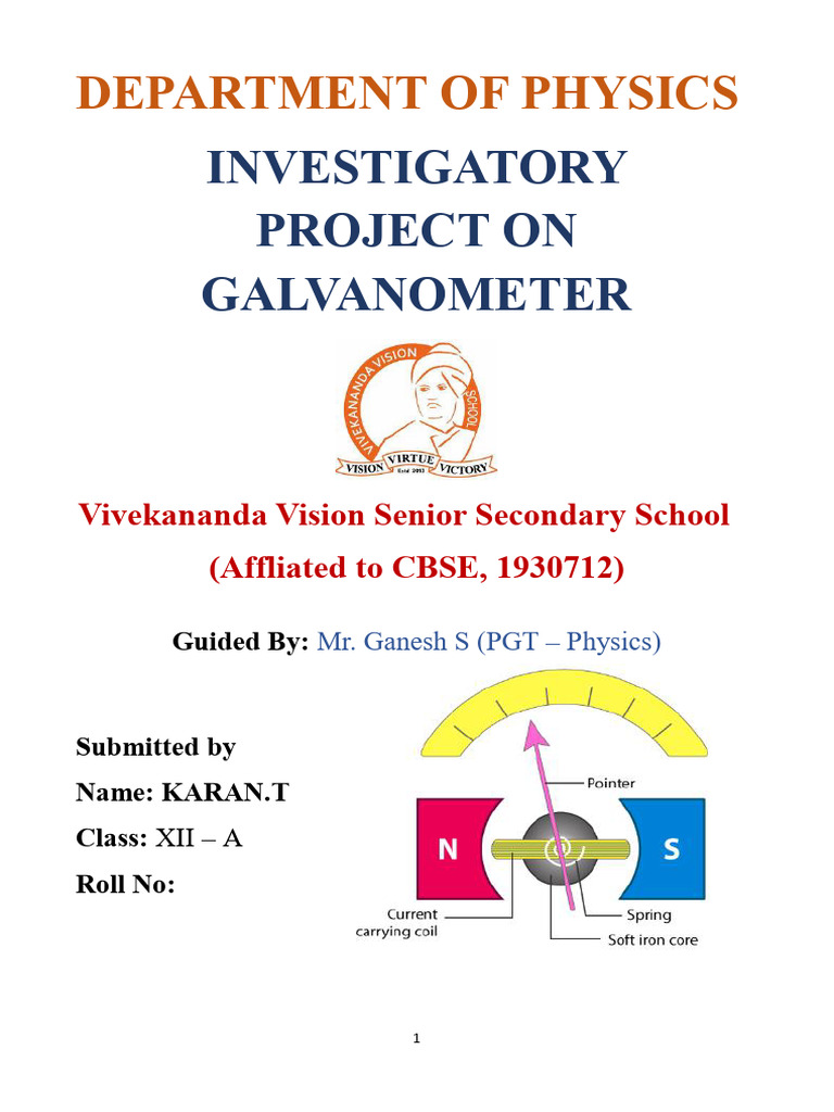 karan phy project (pdf) | PDF | Electromagnetism | Electricity