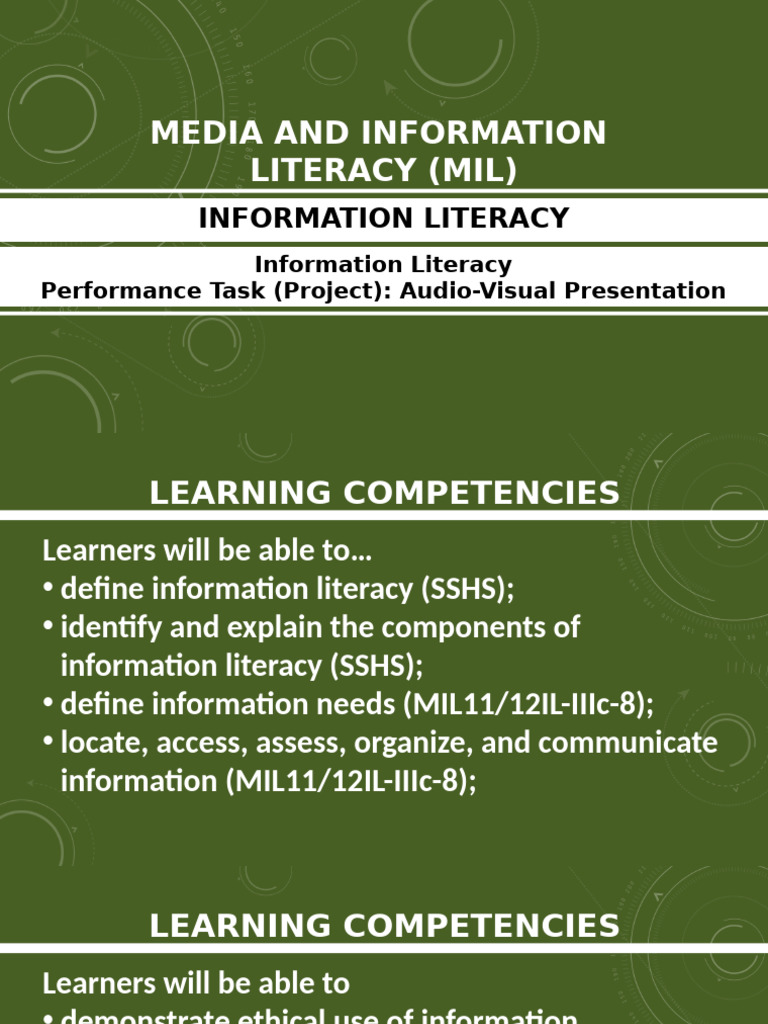 3.0 Information Literacy | PDF | Information Literacy | Information