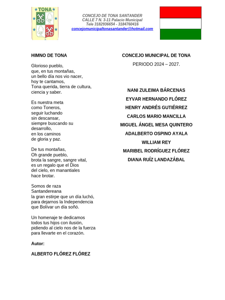 Himno de Tona | PDF