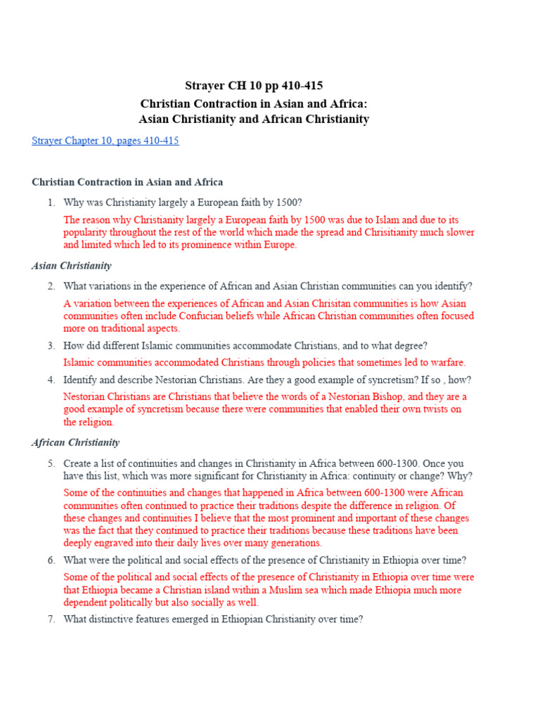 Strayer CH 10 PP 410-415 - Michael Sourakov | PDF | Ethiopia | Africa