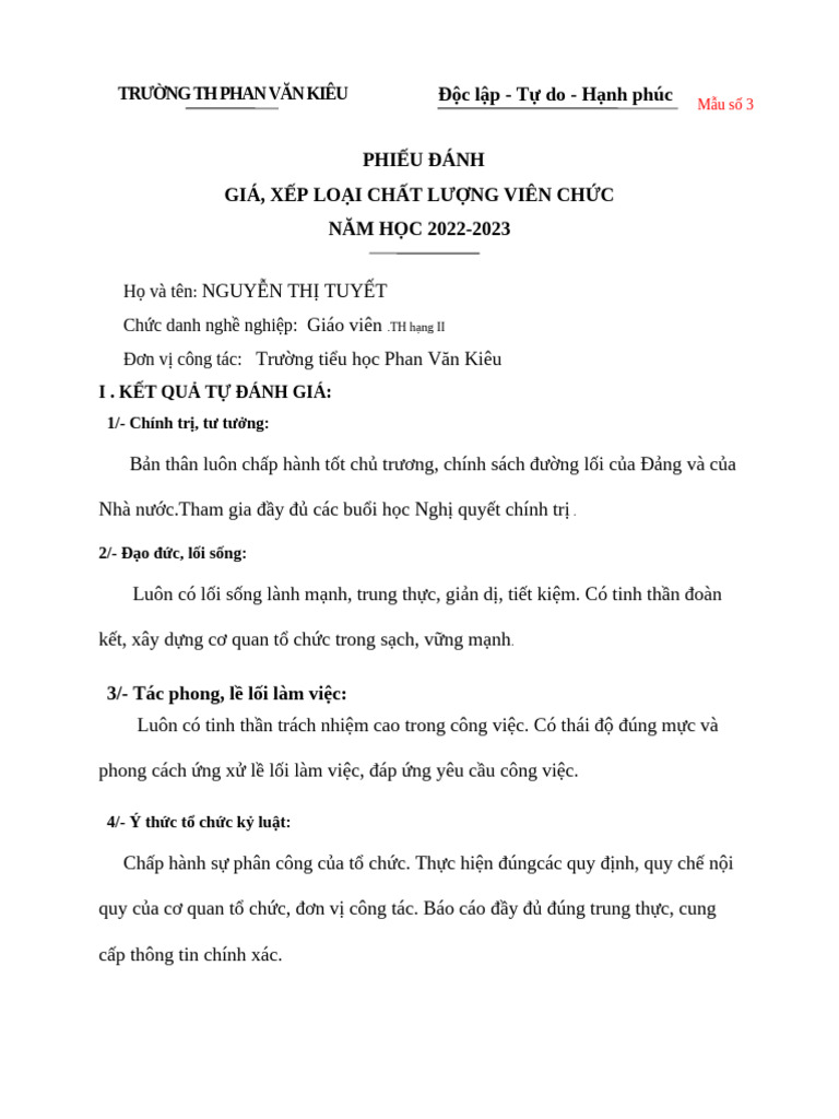 Trư NG TH Phan Văn Kiêu | PDF