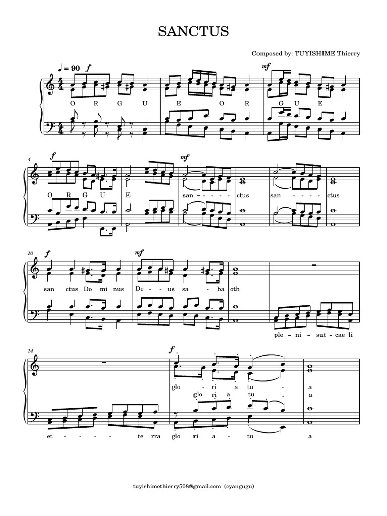 Sanctus by Thierry | PDF