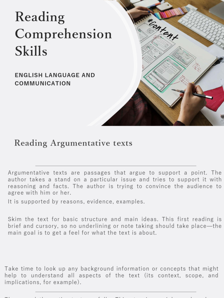 Reading & Writing_Argumentative texts | PDF | Argument | Knowledge