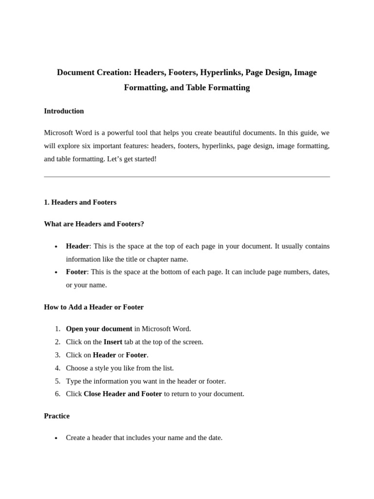 Document Creation | PDF | Hyperlink | Software