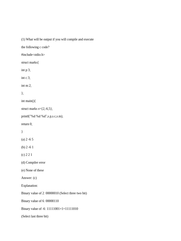 Advance C Programs With Explnation | PDF | Pointer (Computer Programming) | Integer (Computer ...