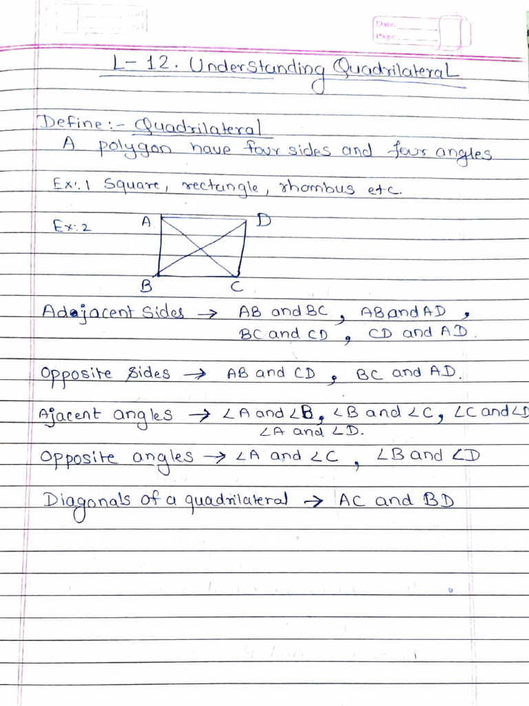 Quadrilateral Ex10.3 Noted VIIID | PDF | Euclidean Plane Geometry ...