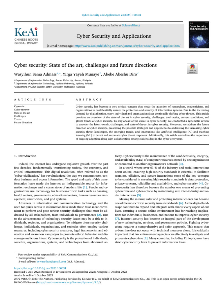 1.challenges and Future Directions | PDF | Security | Computer Security