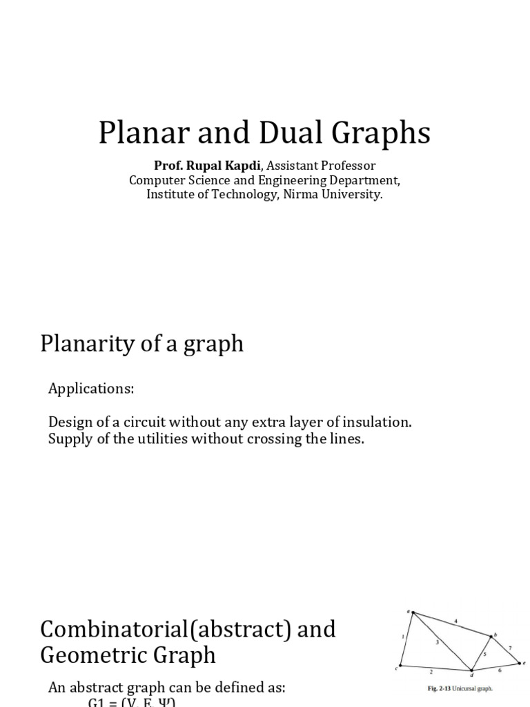 4 Planar and Dual Graphs | PDF | Combinatorics | Theoretical Computer Science