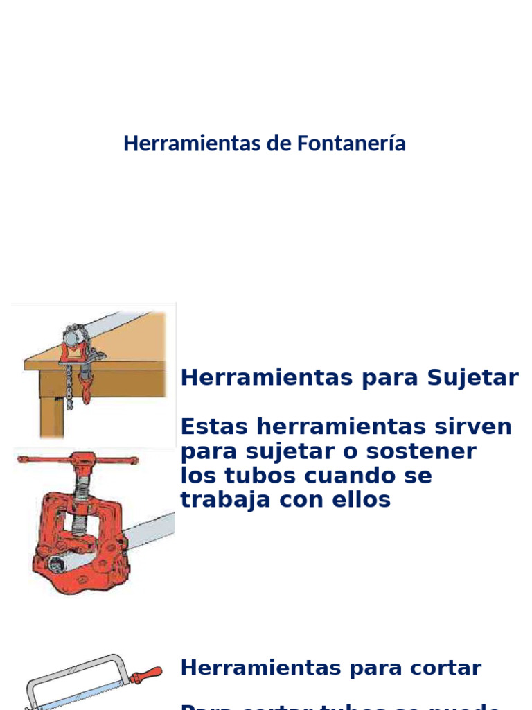 Herramientas de Fontaneria | PDF