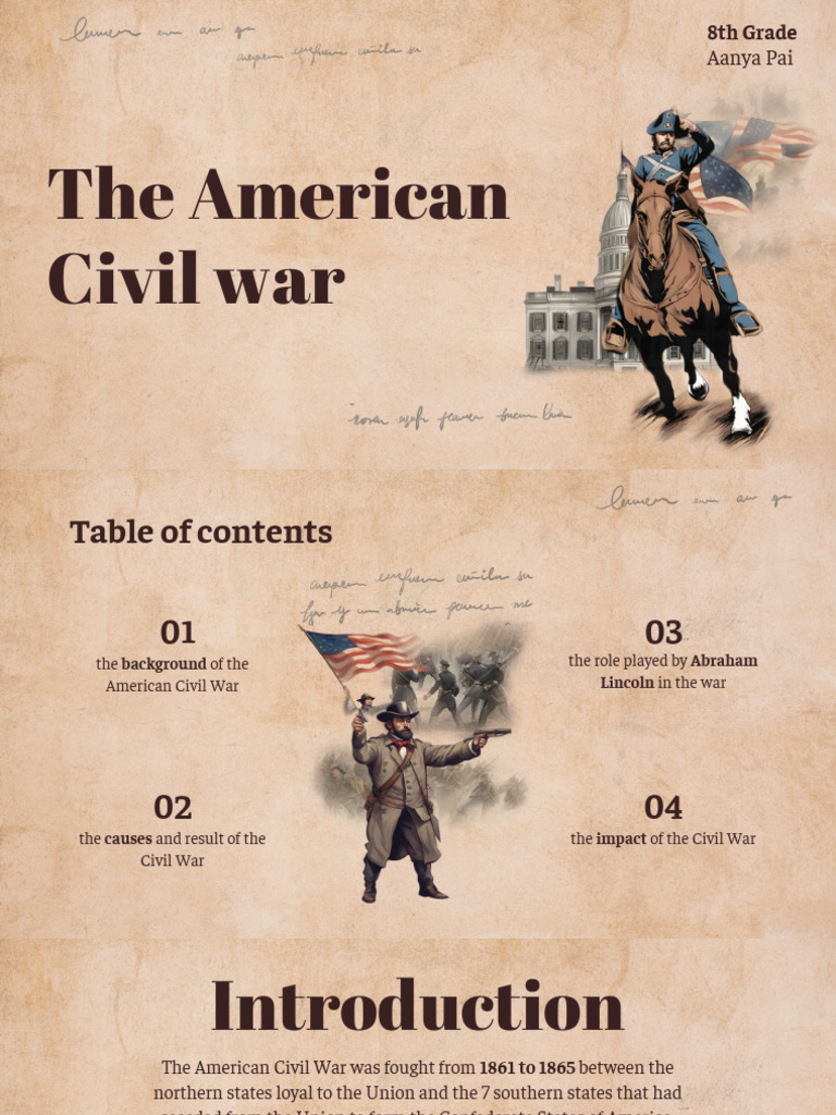 Civil War and Reconstruction History 8th Grade | PDF | American Civil ...