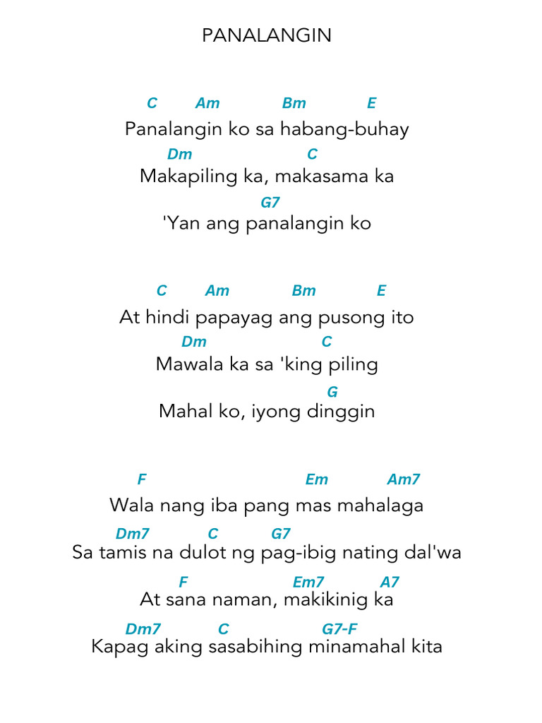 Panalangin Ko Sa Habang-Buhay Makapiling Ka, Makasama Ka 'Yan Ang ...