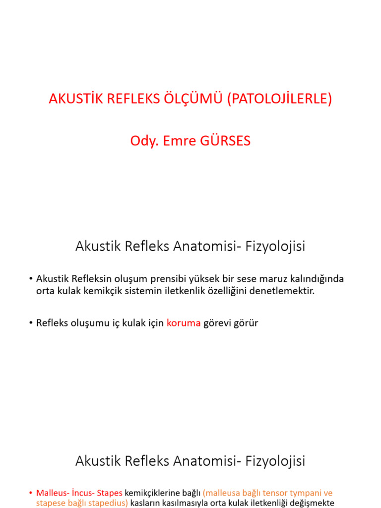 Akustik Refleks EG 6 | PDF