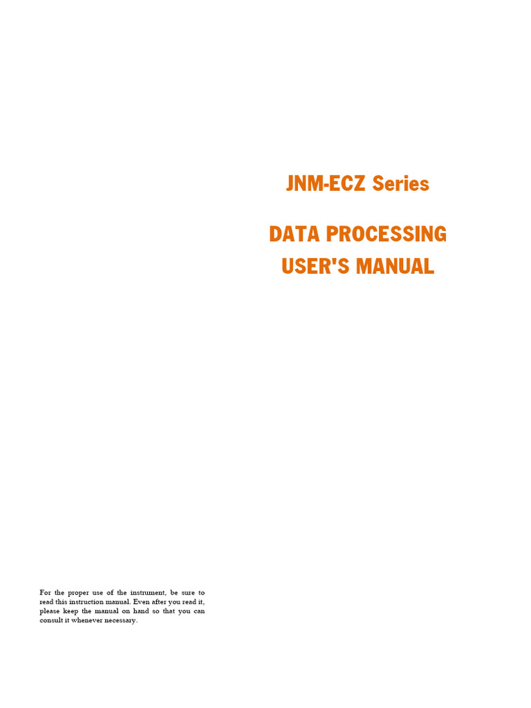 Data Processing Manual | PDF | Cursor (User Interface) | Button (Computing)